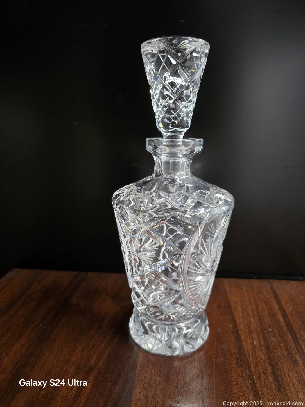 Vintage Bohemia Crystal Pinwheel Decanter | Maxsold