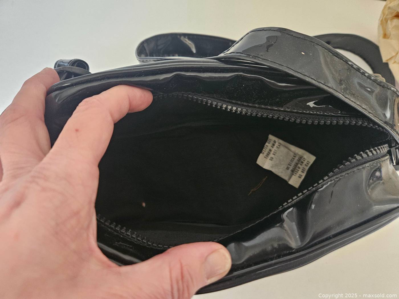 Black Vinyl Radio-Shaped Handbag | Maxsold