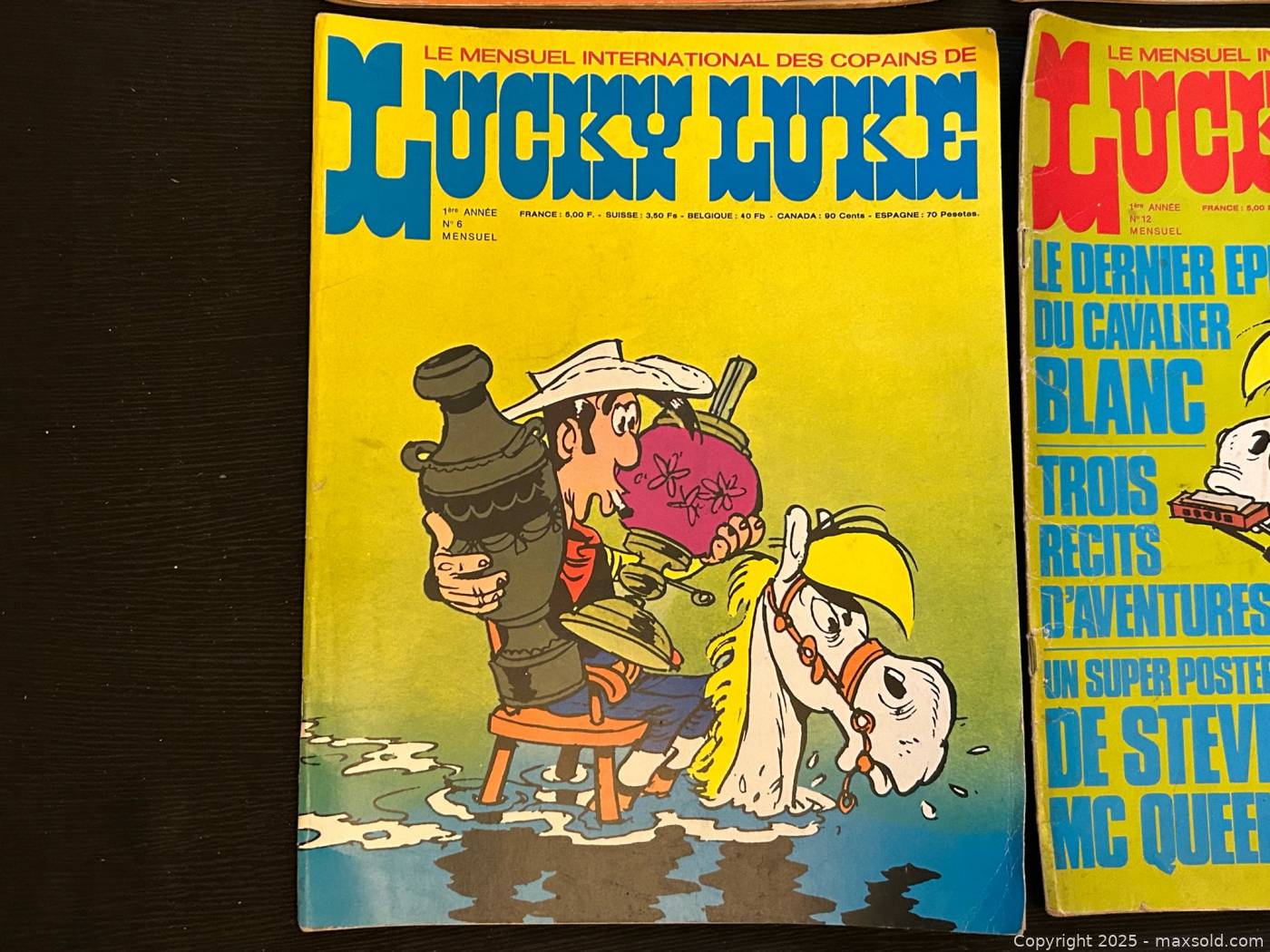 Set of four 1970s French Lucky Luke magazines | Maxsold