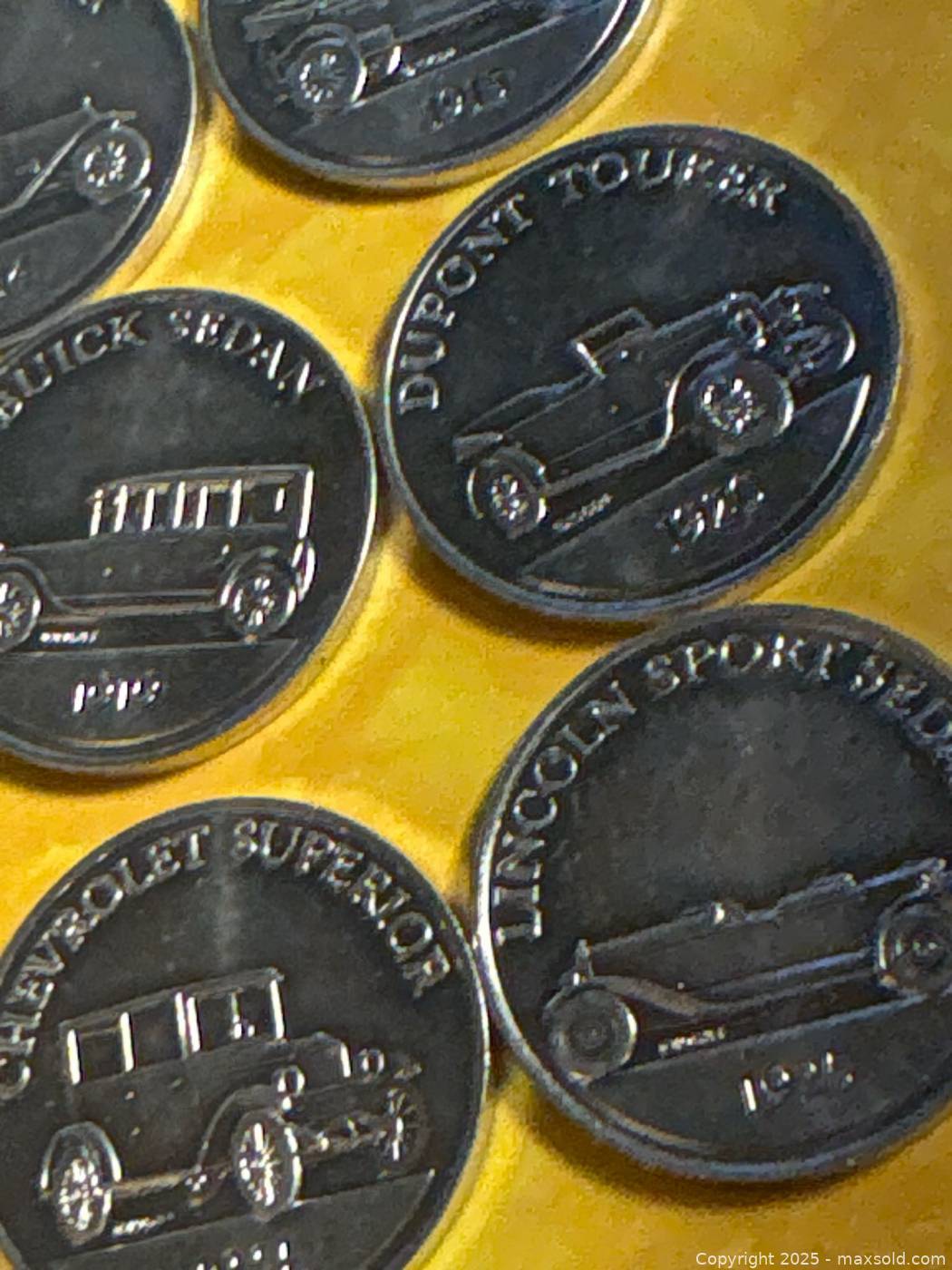 1960s Sunoco Antique Car Coin set, 25 pcs | Maxsold
