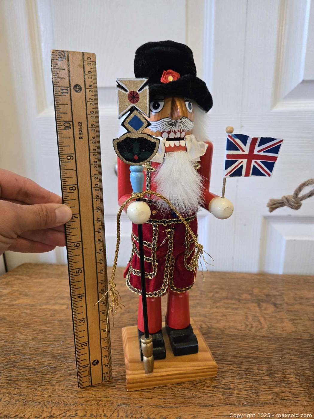 Timeless Treasures 15" Wooden Nutcracker & Merry Christmas Sign | Maxsold