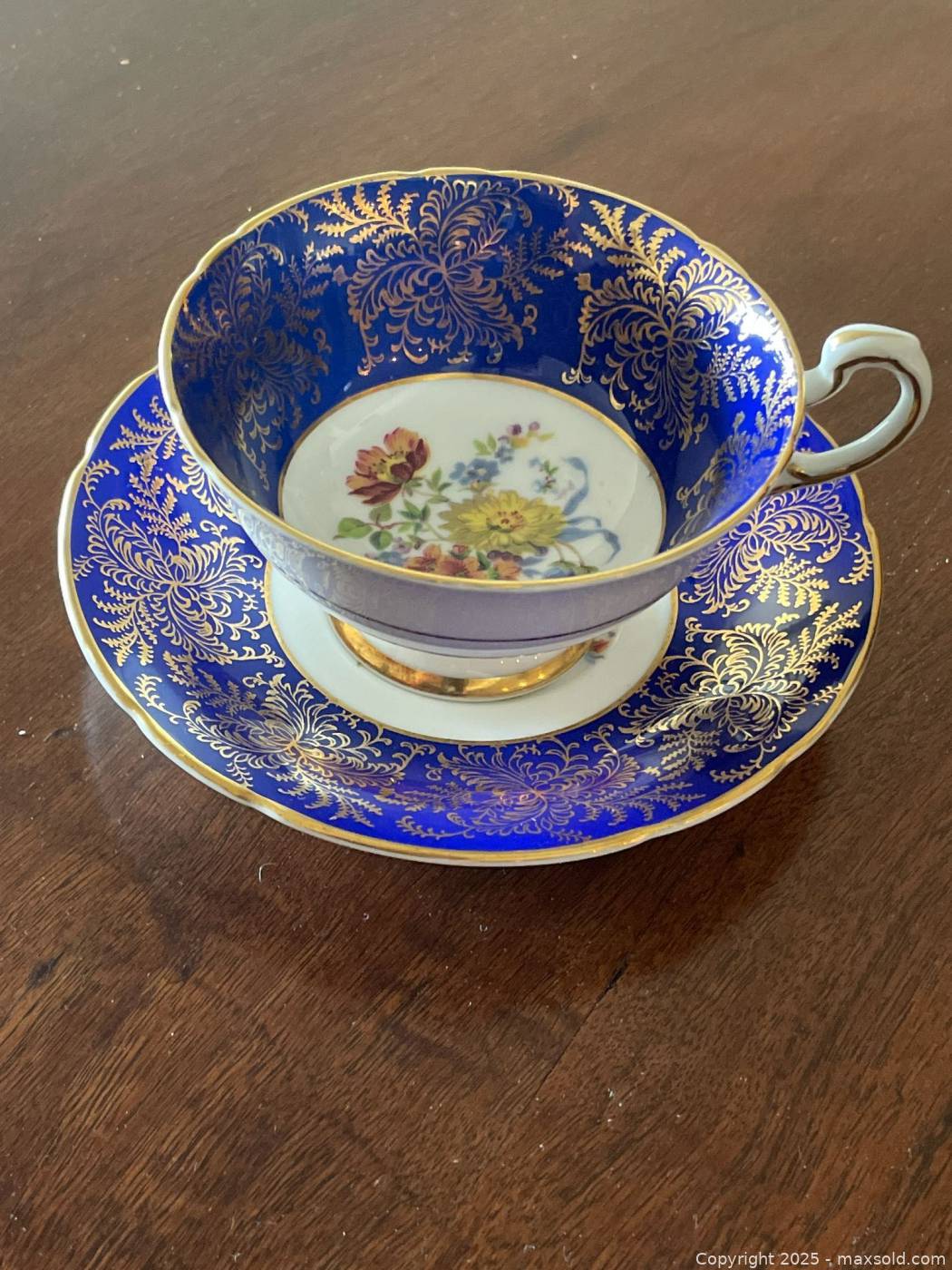 Vintage Fine Bone China Teacups And Saucers, 5 Sets | Maxsold