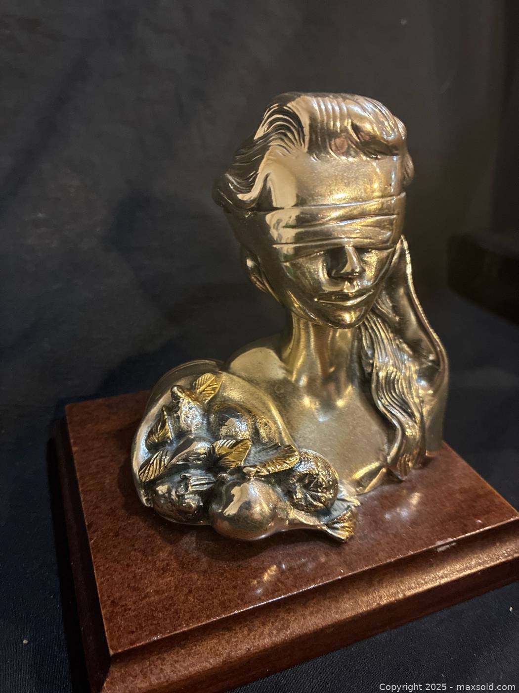 Italian 800 Silver Blindfolded Lady Bust | Maxsold