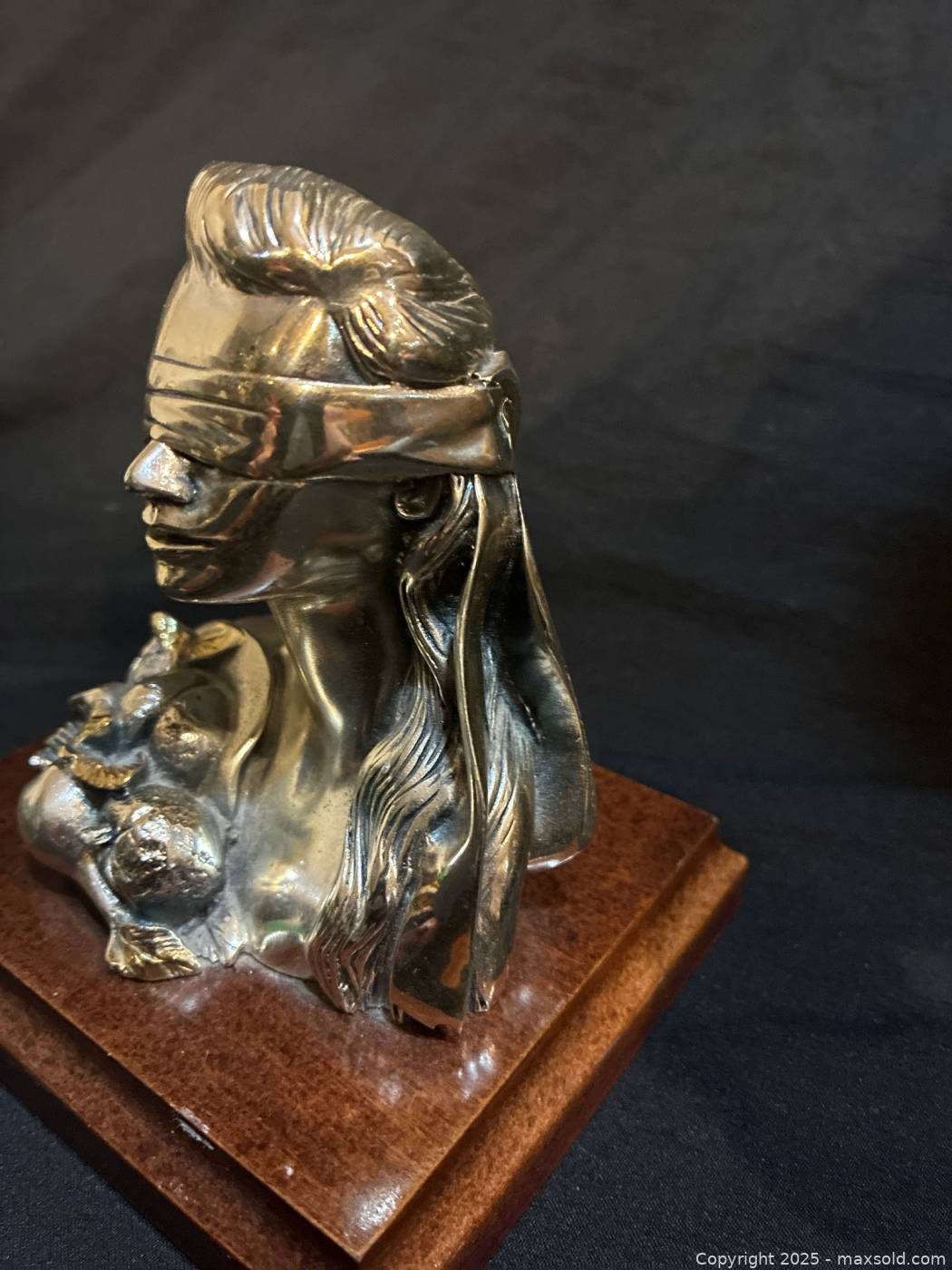Italian 800 Silver Blindfolded Lady Bust | Maxsold