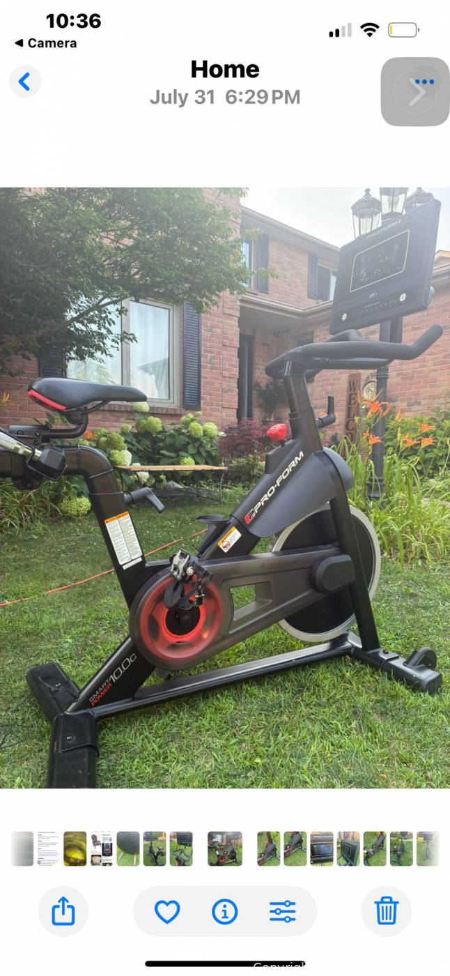 ProForm Carbon Pro 10 Studio Exercise Bike | Maxsold