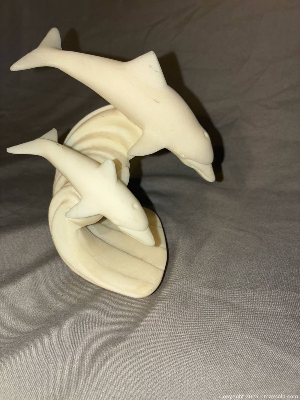 Kaiser West German porcelain dolphin sculpture | Maxsold