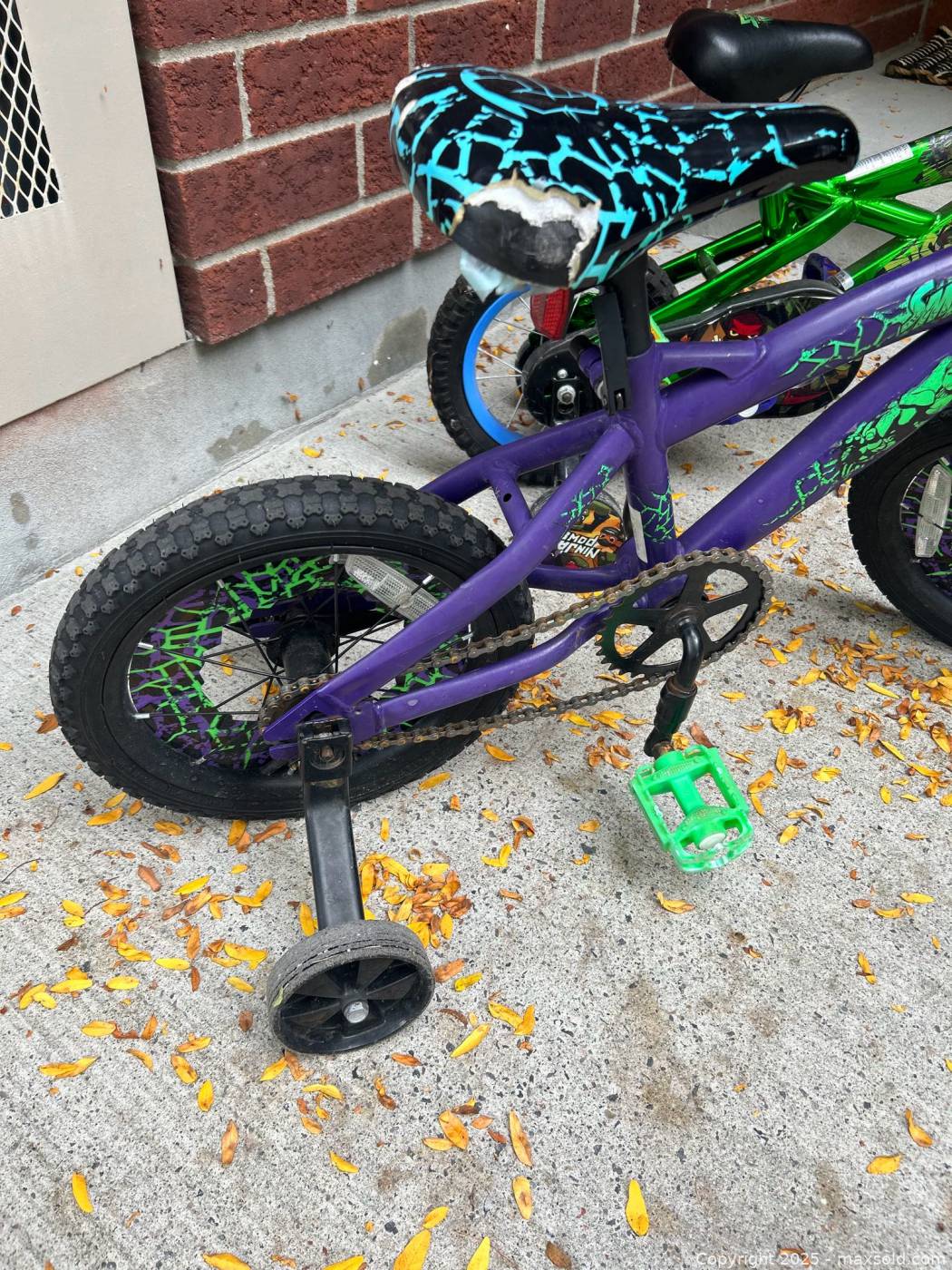 2 kids character bikes Hulk & TMNT | Maxsold