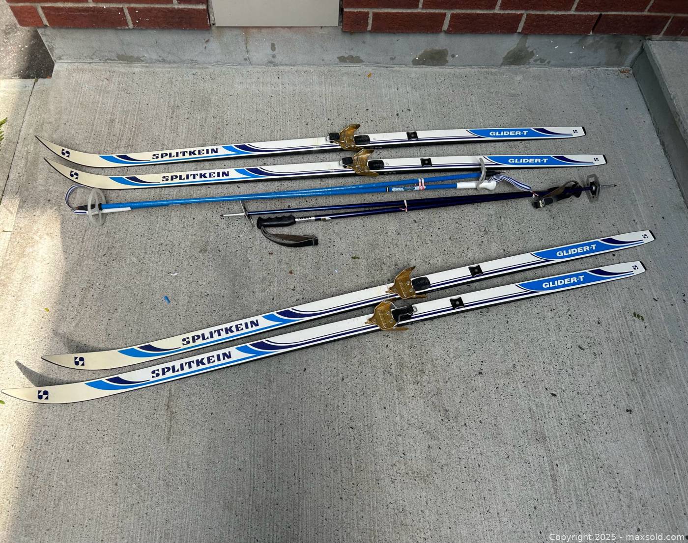 Splitkein Glider-T cross-country skis and poles | Maxsold