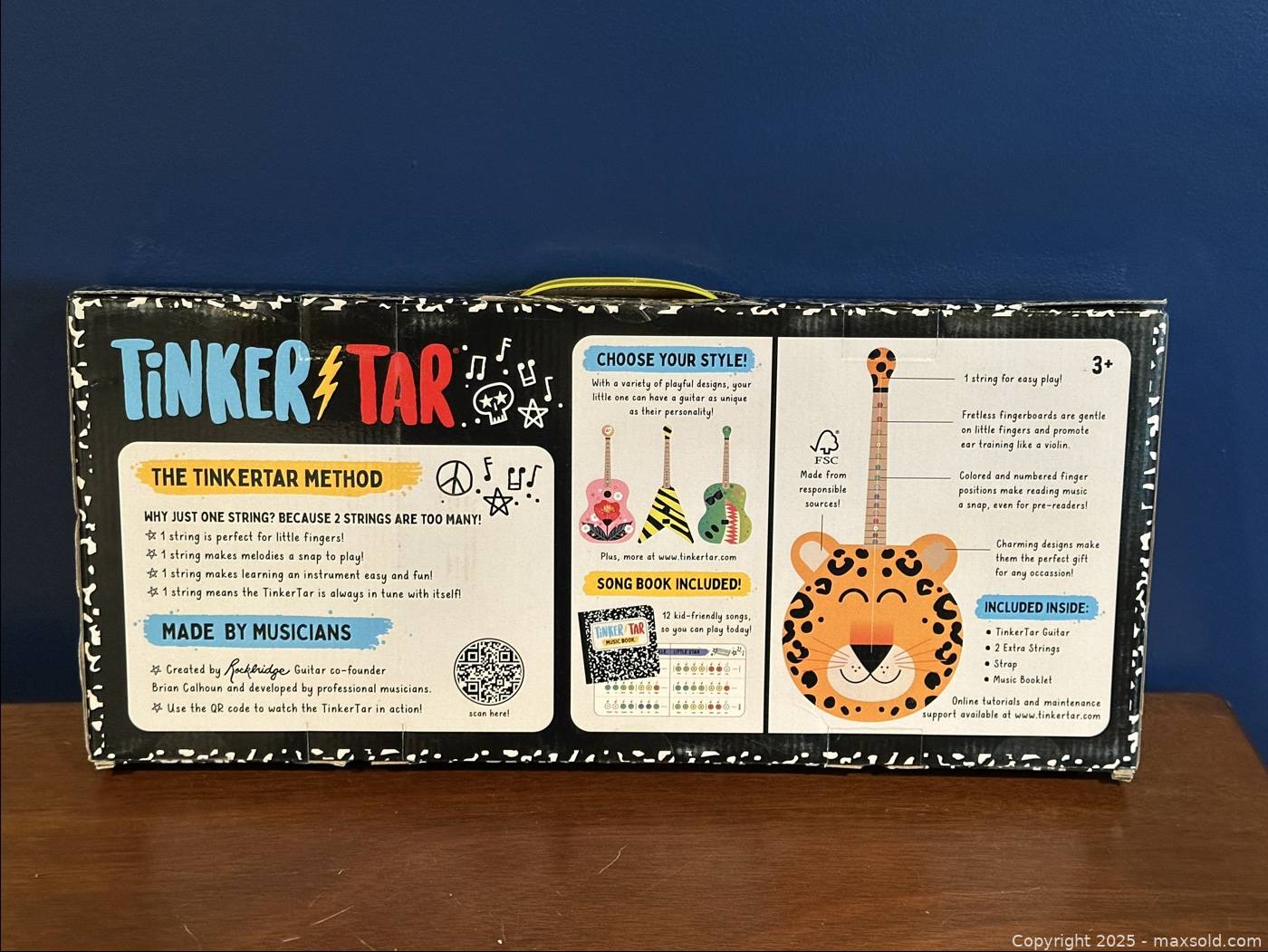 Tinker Tar 1 String Acoustic Learning Guitar | Maxsold