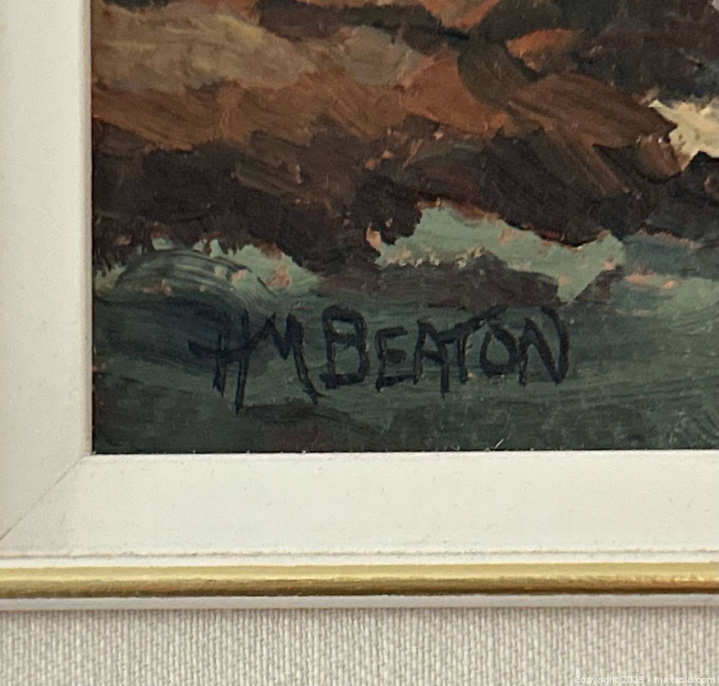 Heather Beaton framed oil on board painting | Maxsold