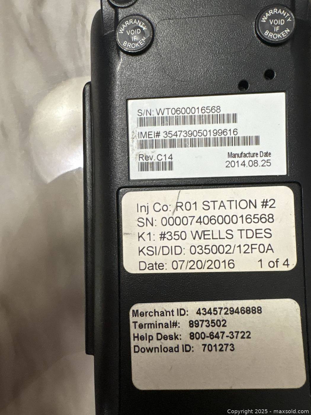 First Data FD410 POS terminal Rev. C14 | Maxsold