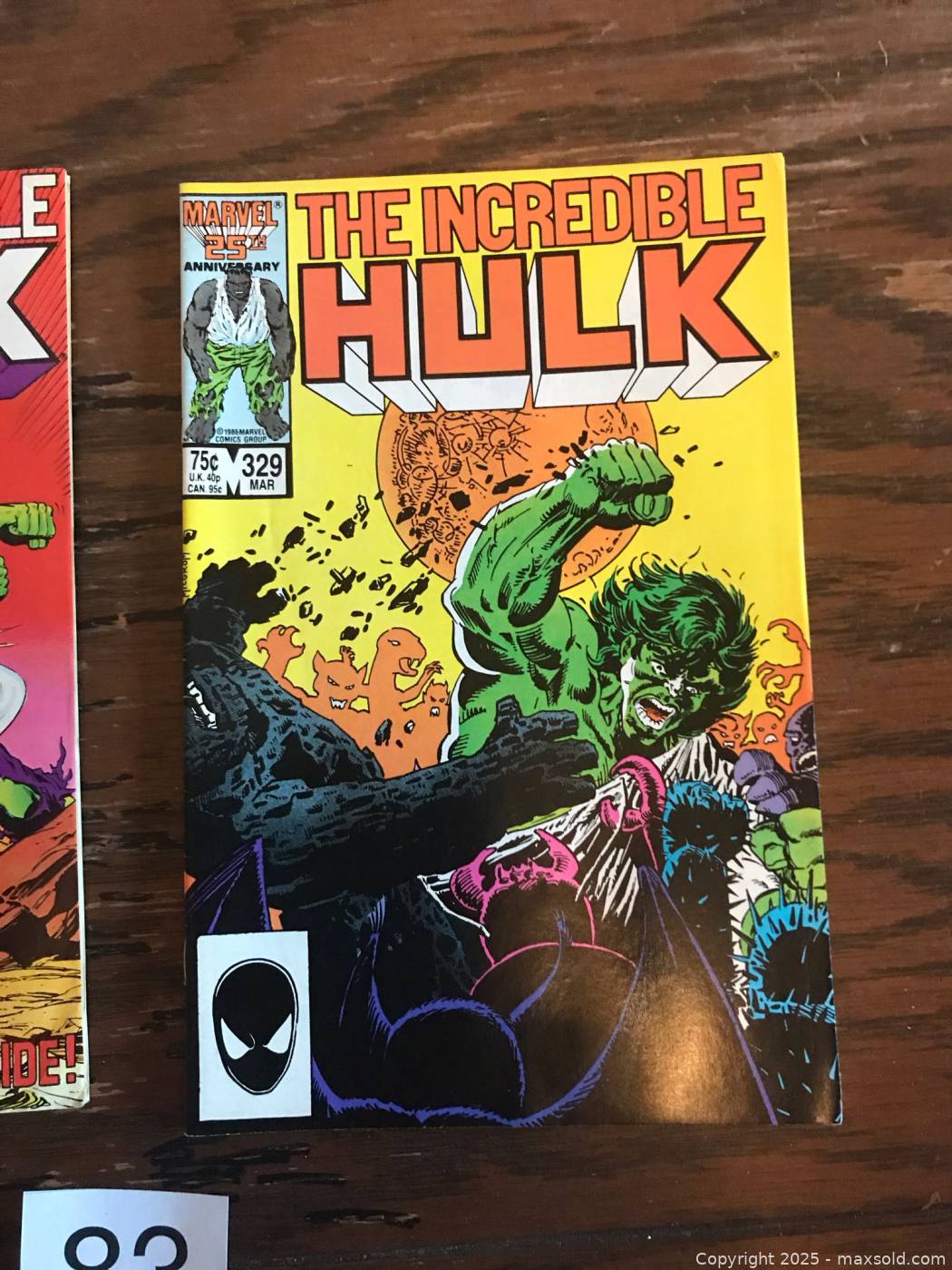 1986 Marvel The Incredible Hulk Issues 326 and 329 | Maxsold