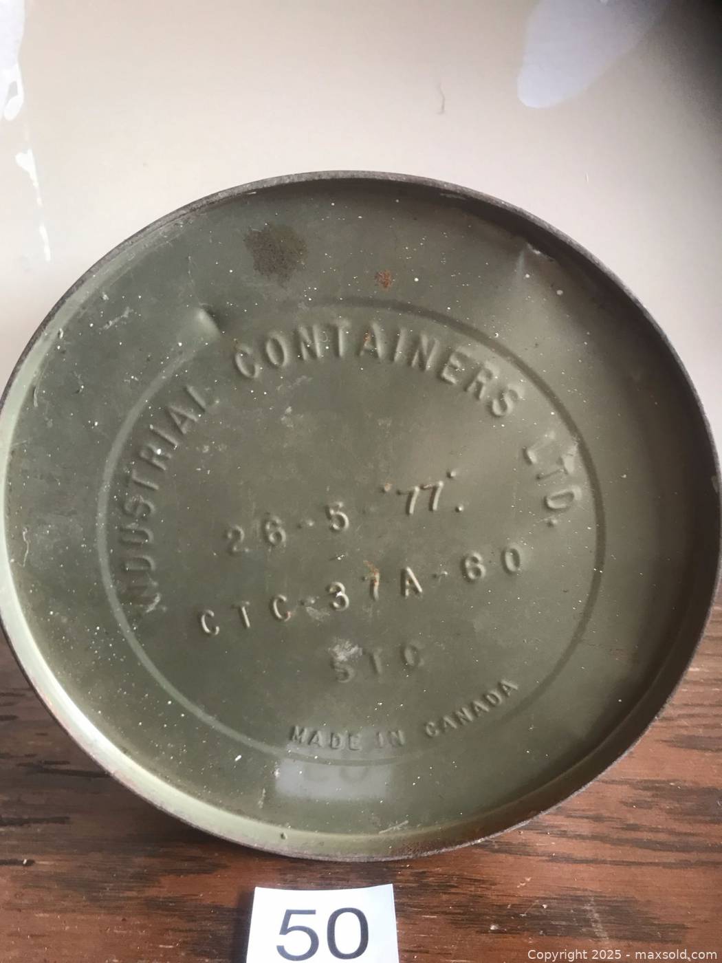 Vintage BP 5-gallon metal bucket | Maxsold