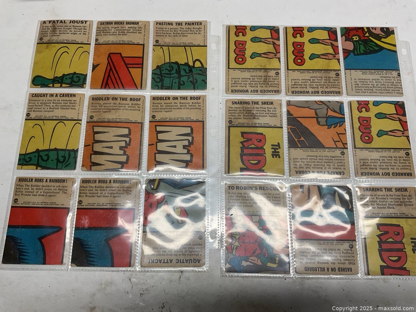18 Batman and Robin trading cards | Maxsold