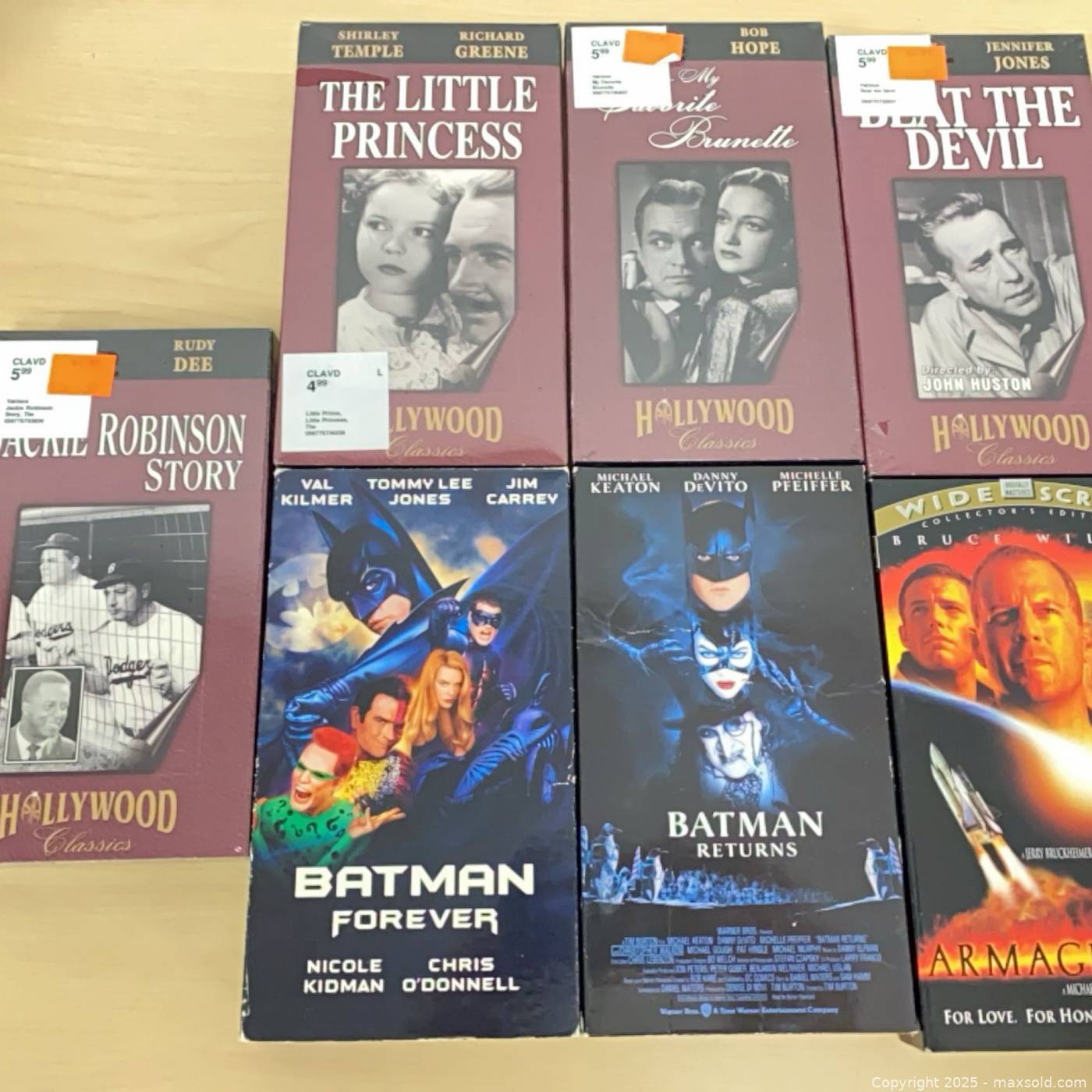 Vintage VHS tape assortment 13 pieces | Maxsold