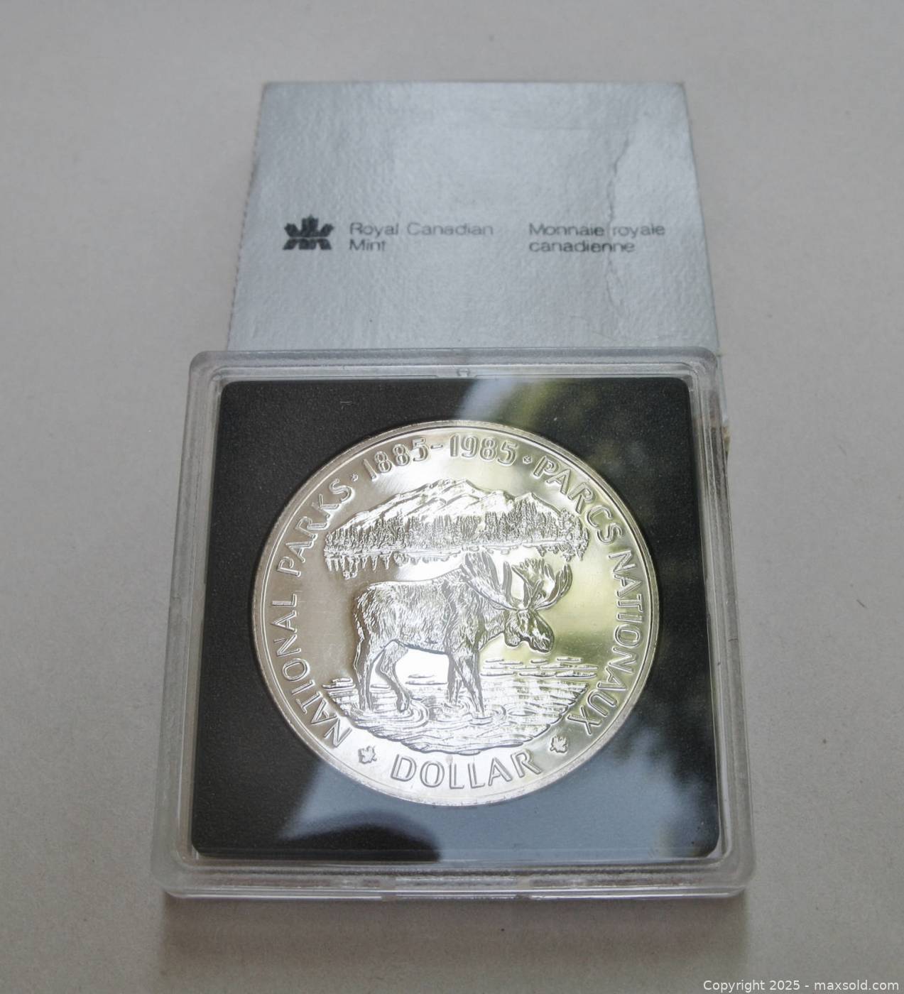 1985 Canadian National Parks silver dollar | Maxsold