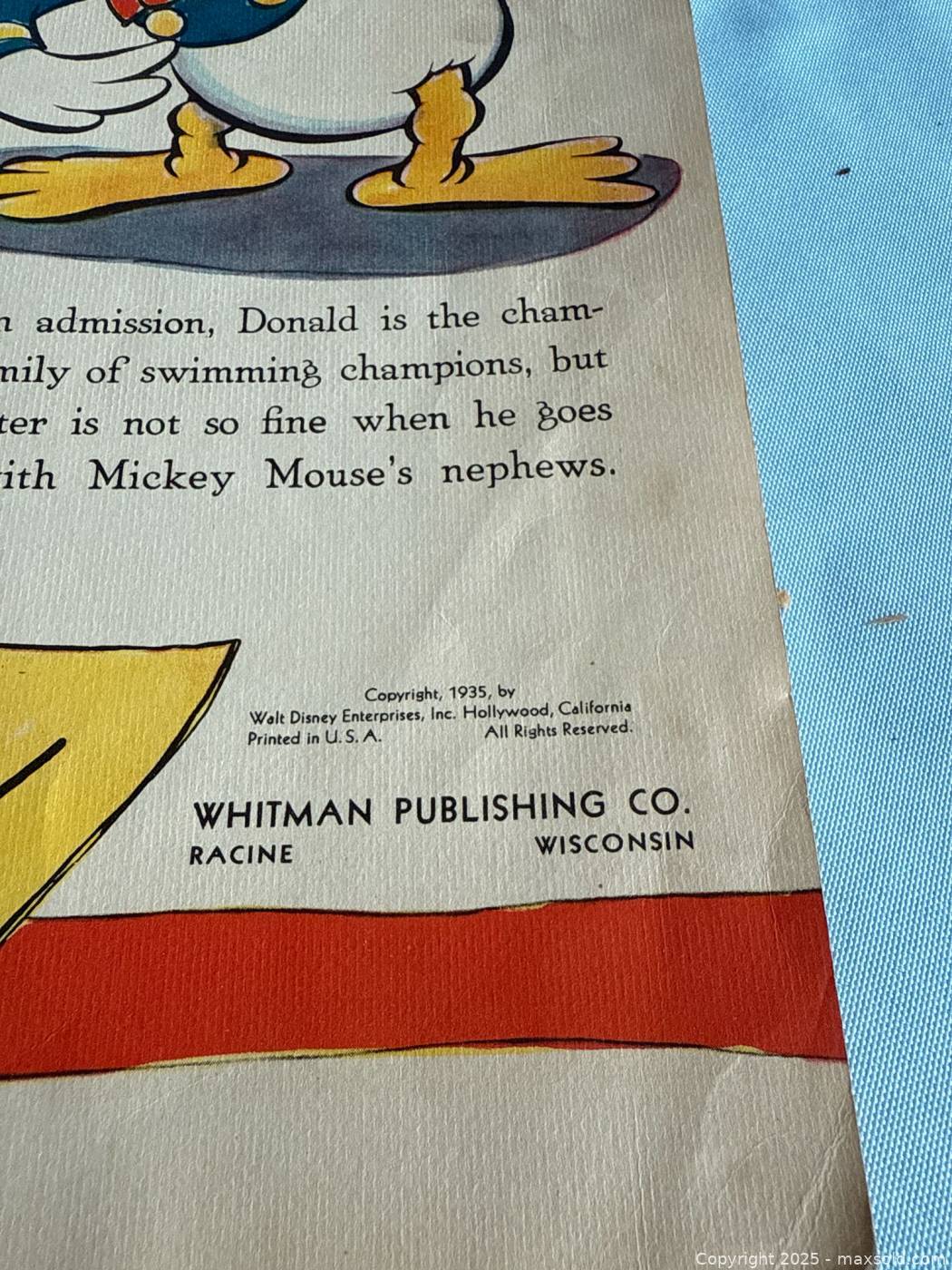 1935 Donald Duck Disney book | Maxsold