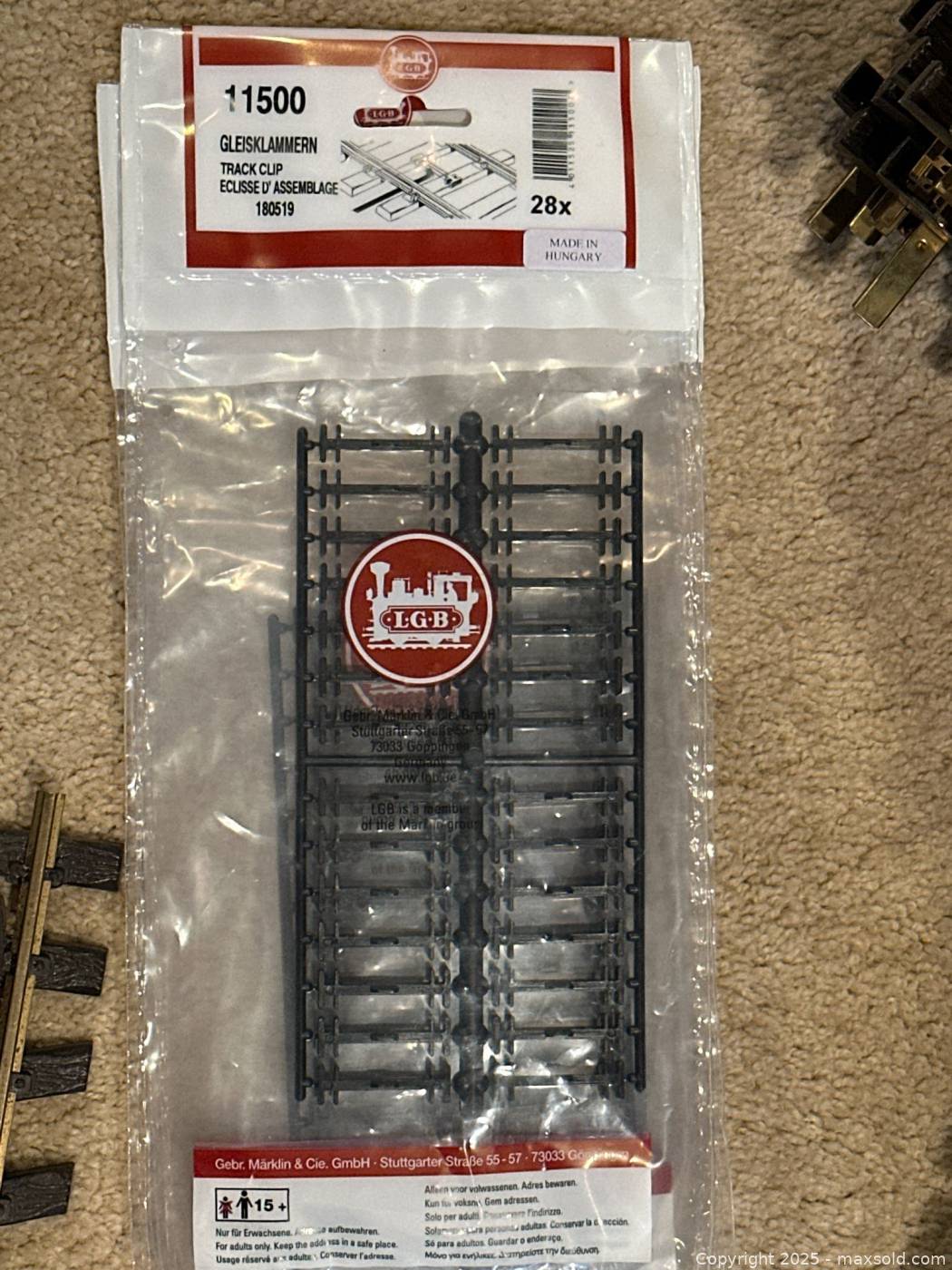 LGB G-scale brass track, 3 packs 11500 track clips, MRC Tech 3 Power ...