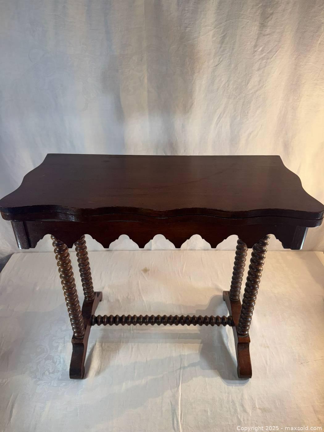 Antique wooden folding console table | Maxsold