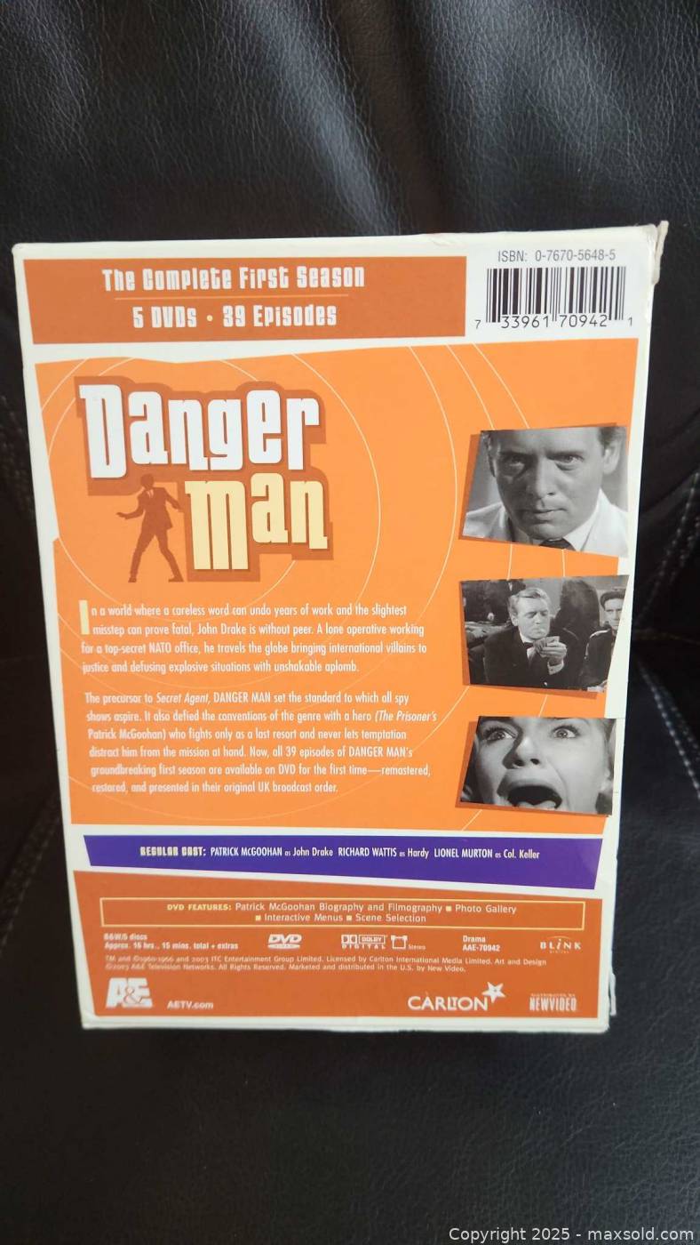 Danger Man Season 1 DVD Box Set | Maxsold