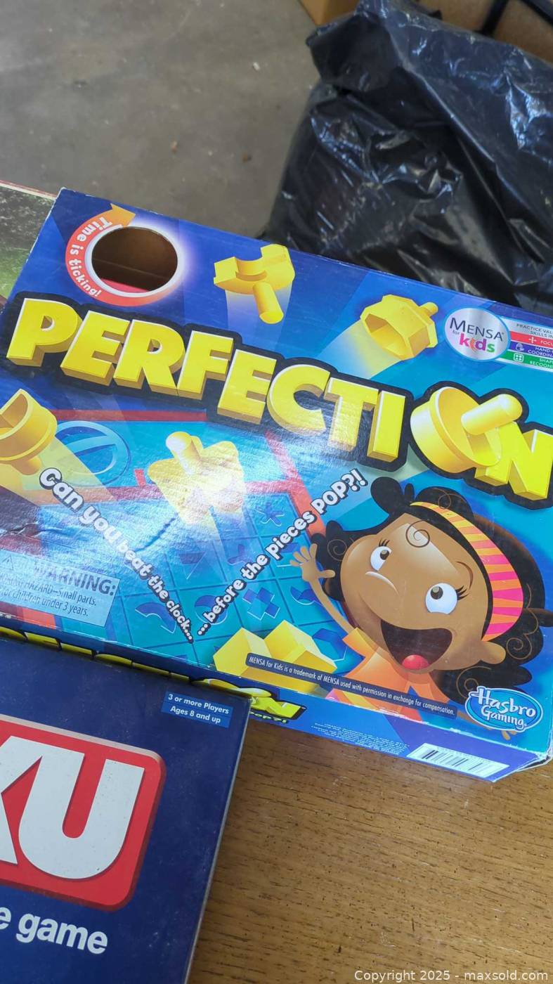 Perfection, Sudoku and Backgammon board games | Maxsold
