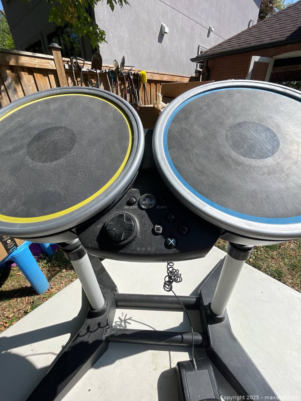 Rock Band electronic drum kit with pedal and cables | Maxsold