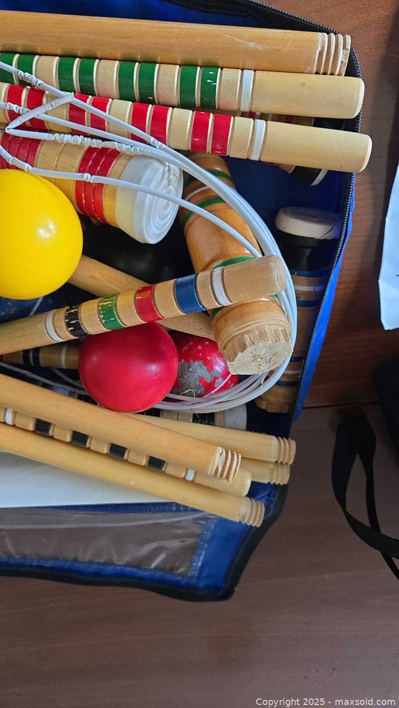 Cooper bocce set and croquet set | Maxsold