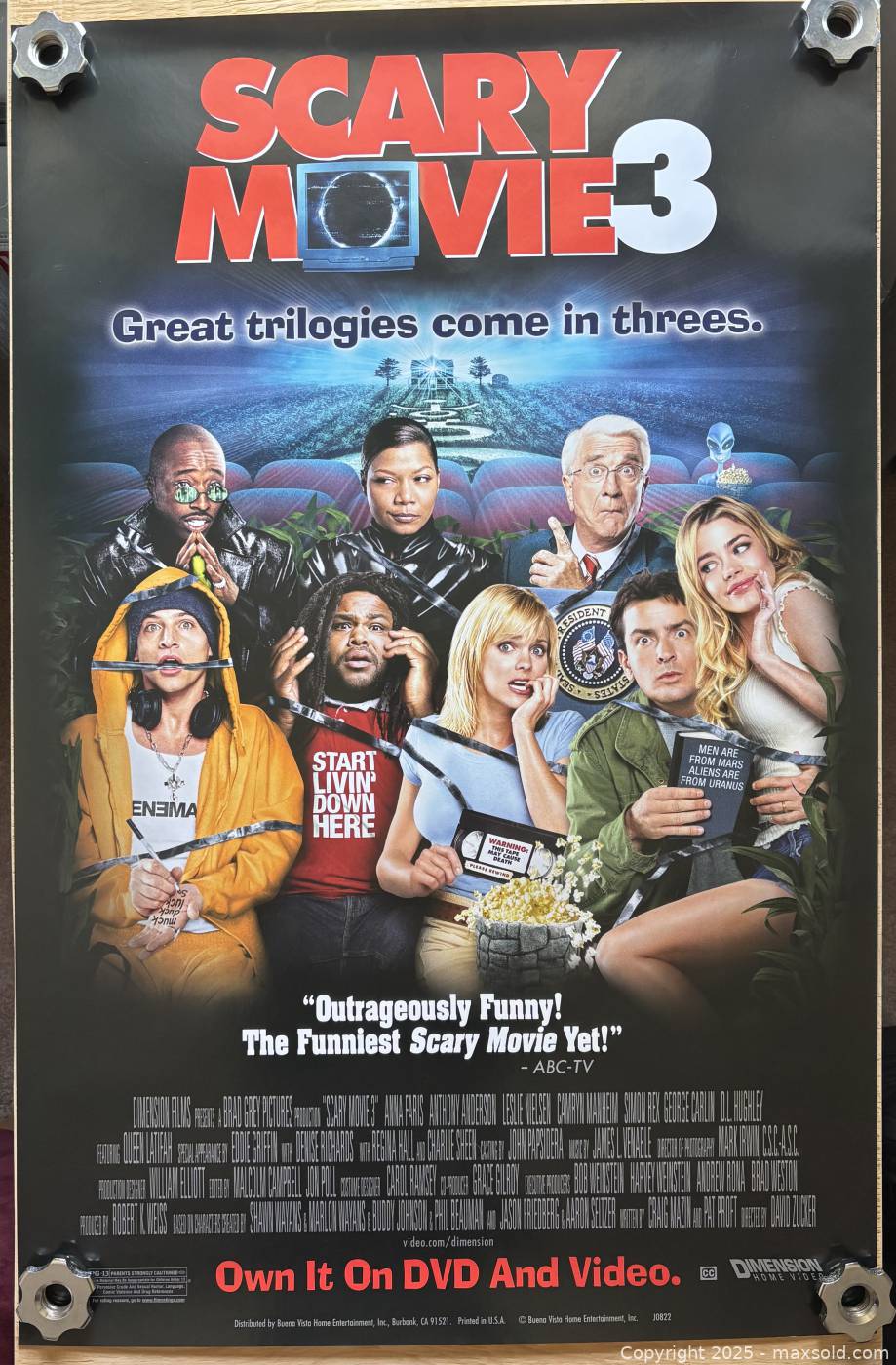 Scary Movie 3 theatrical poster 26" x 40" | Maxsold