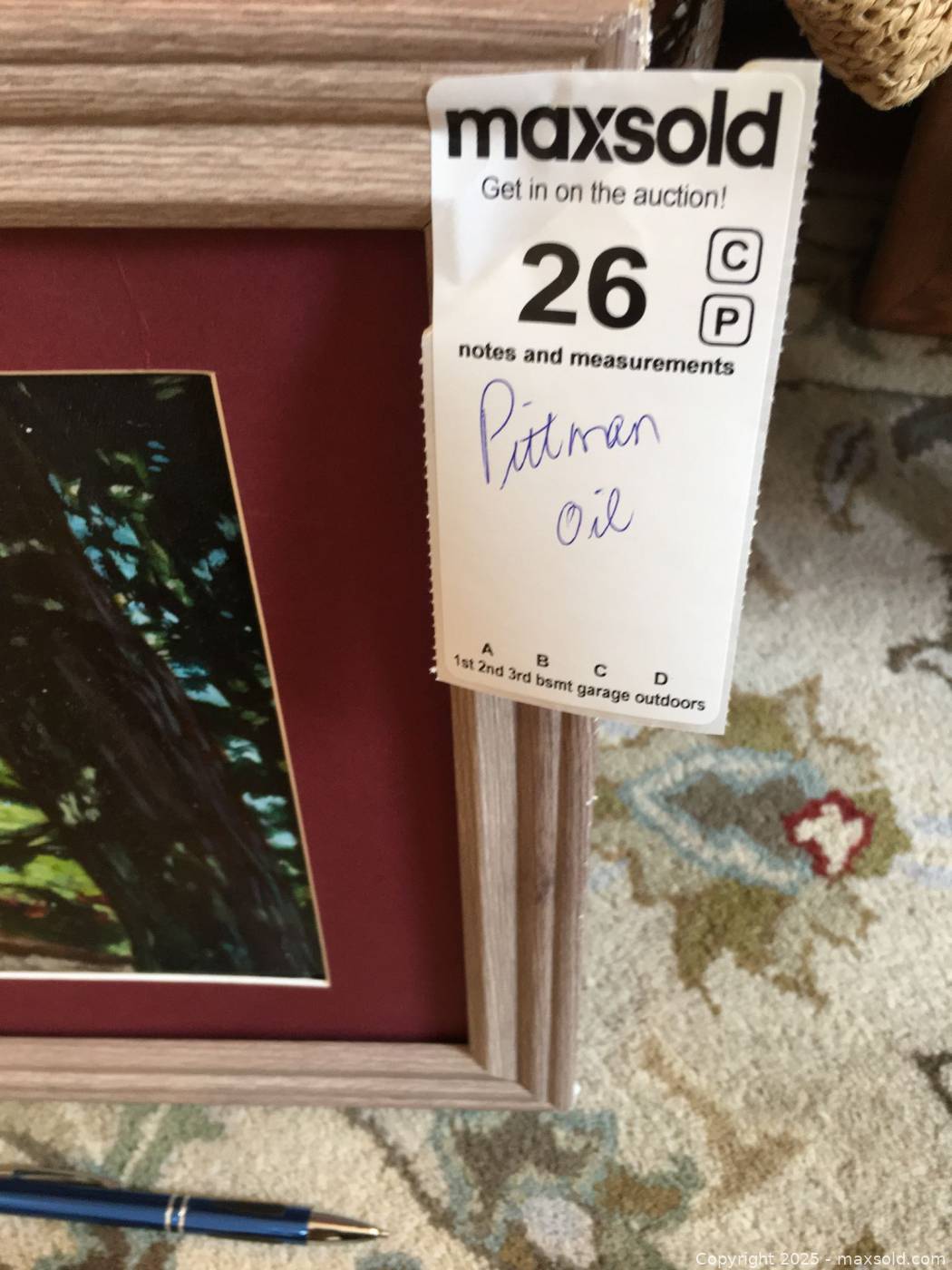 Signed Pittman oil forest landscape painting | Maxsold