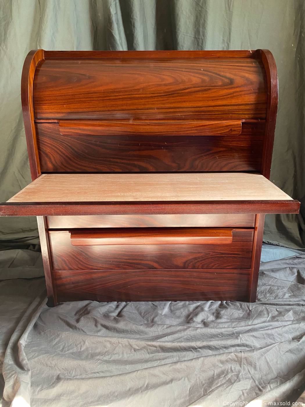 Maurice Villency Rosewood Roll-Top Nightstands | Maxsold