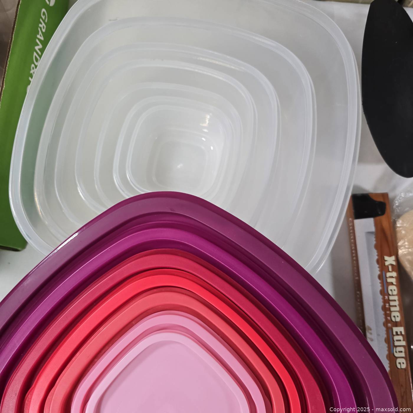 Nesting food containers, Pampered Chef bamboo spoon set, assorted ...