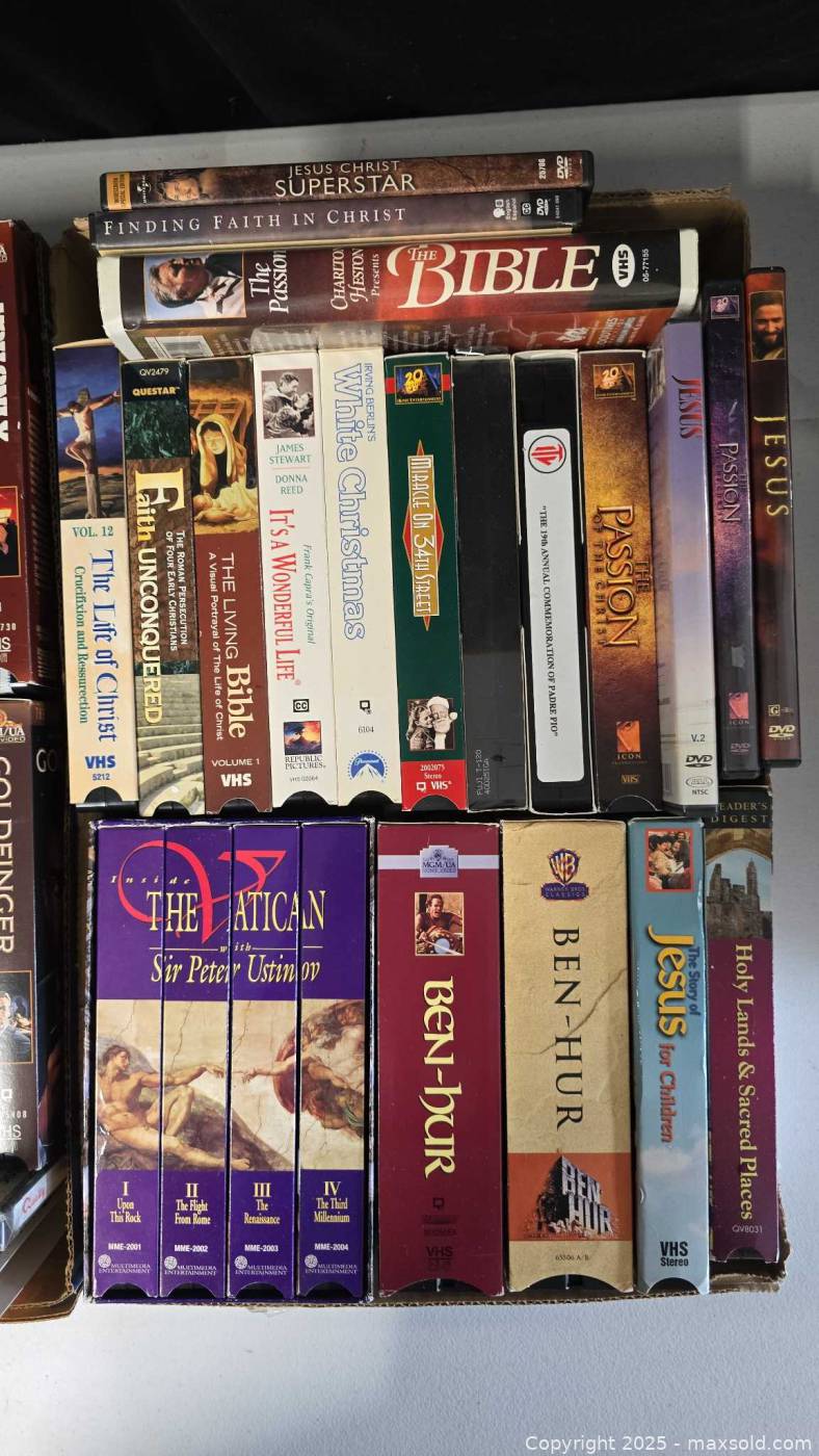 45 assorted VHS tapes and a few DVDs | Maxsold