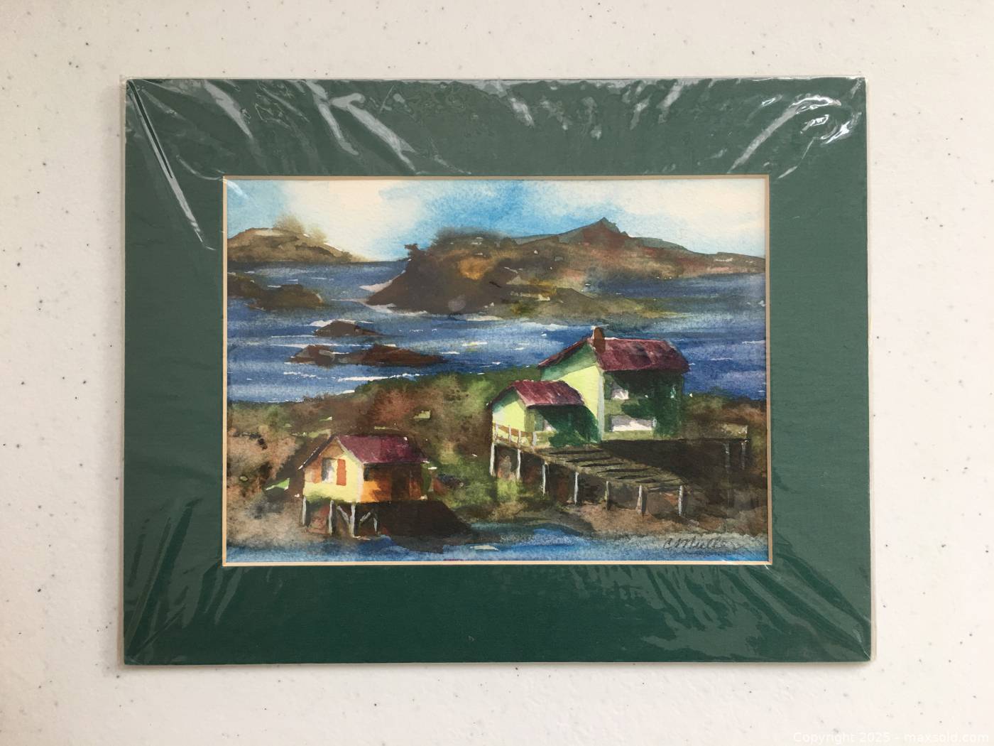 Camille Muller watercolor painting 7x5 | Maxsold