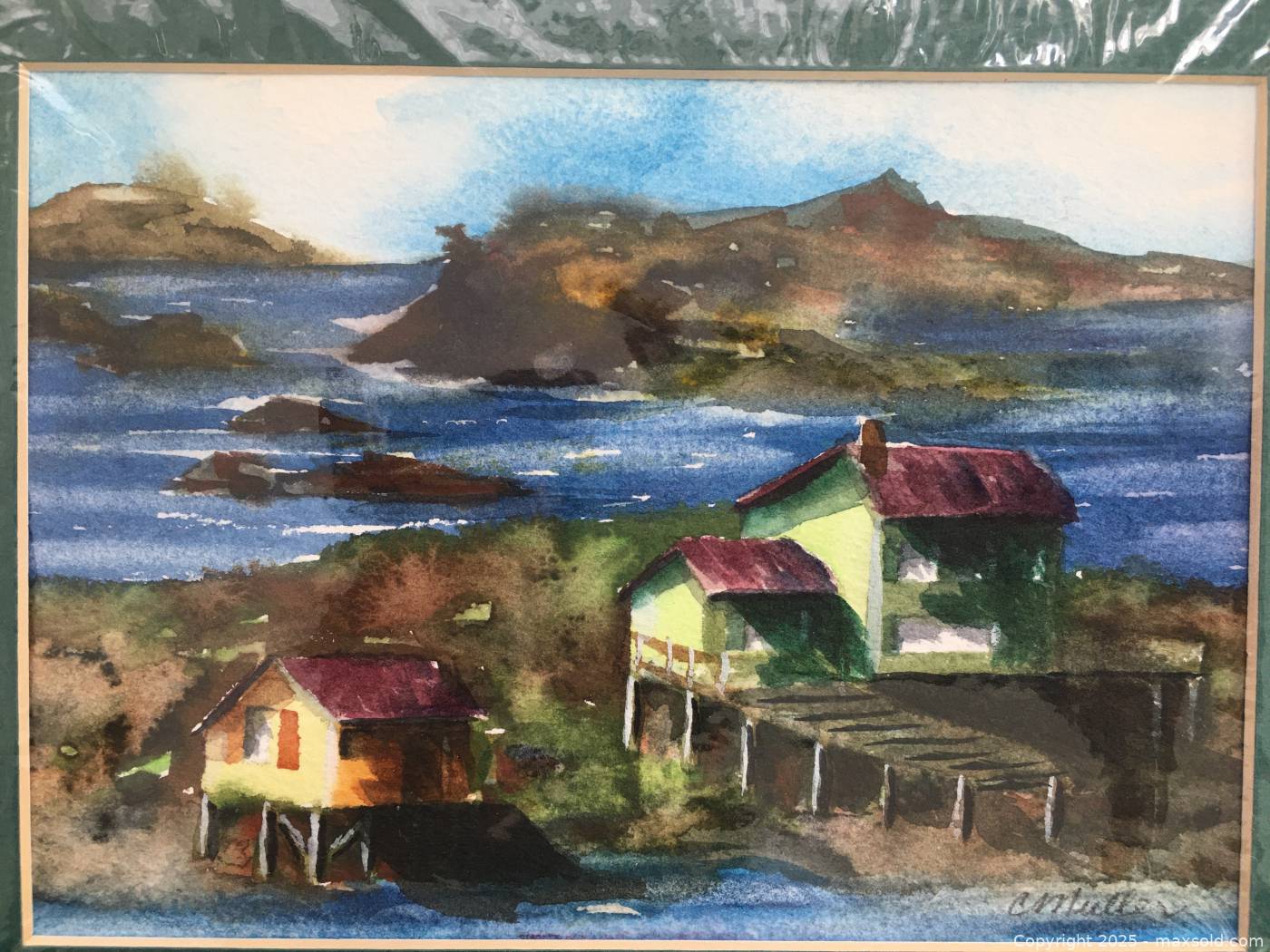 Camille Muller watercolor painting 7x5 | Maxsold