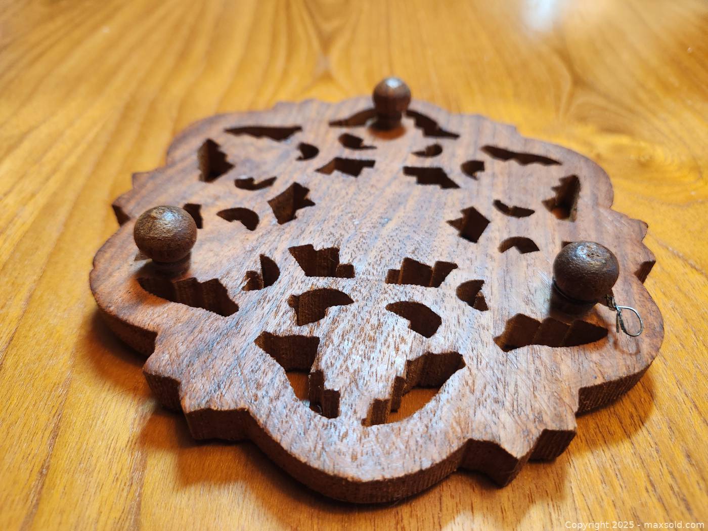 Carved wood and cast iron turtle trivets | Maxsold