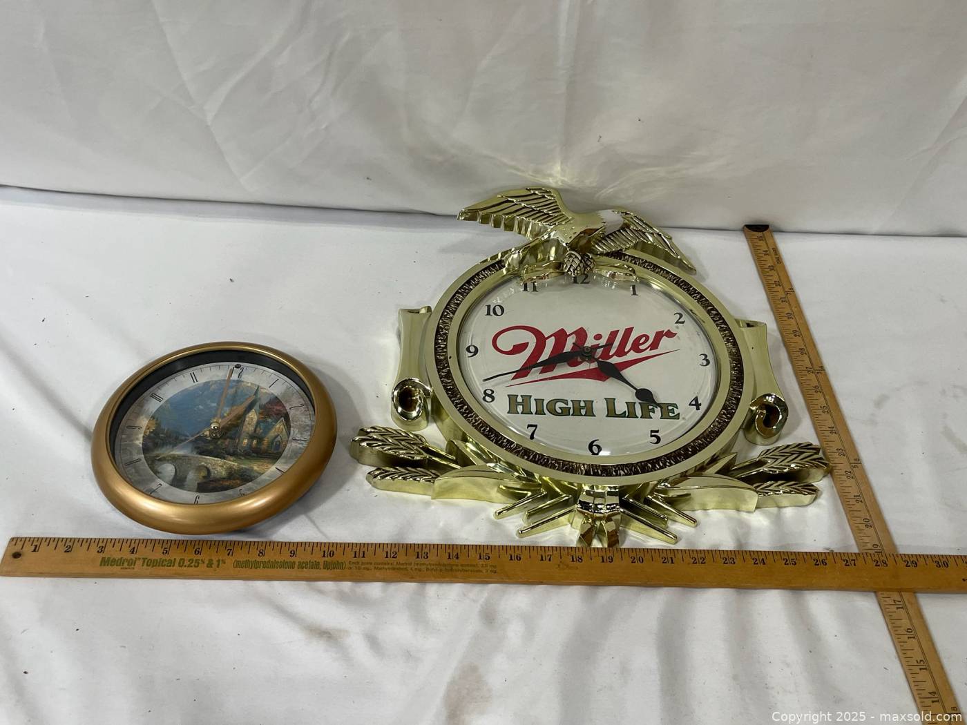 Miller High Life Plastic Wall Clock and Scenic Art Plastic Wall Clock ...