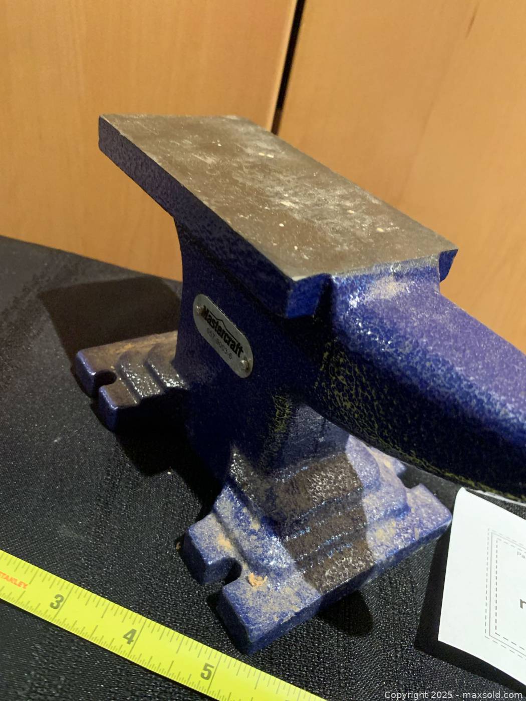 Mastercraft blue cast iron bench anvil 8.5in | Maxsold