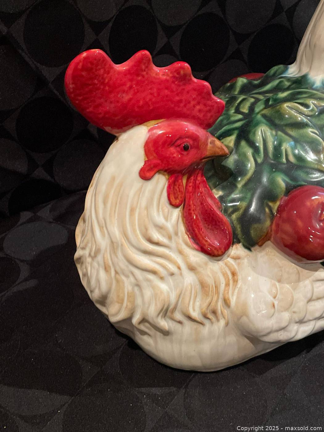 Large ceramic rooster figurine 20" | Maxsold