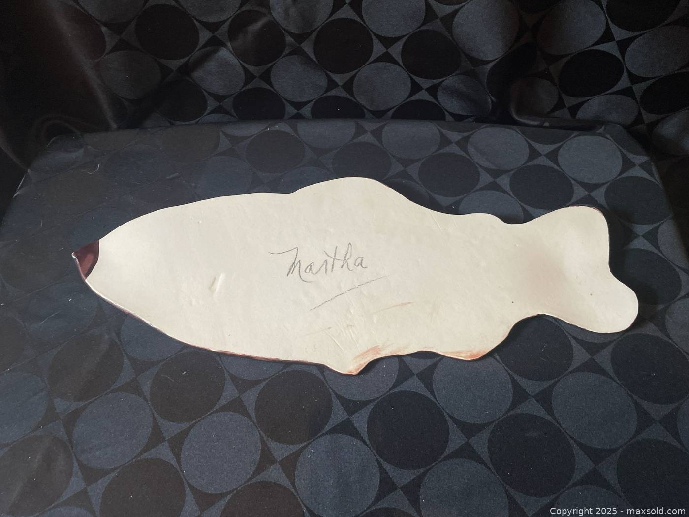 Studio pottery fish platter signed Martha Jack | Maxsold