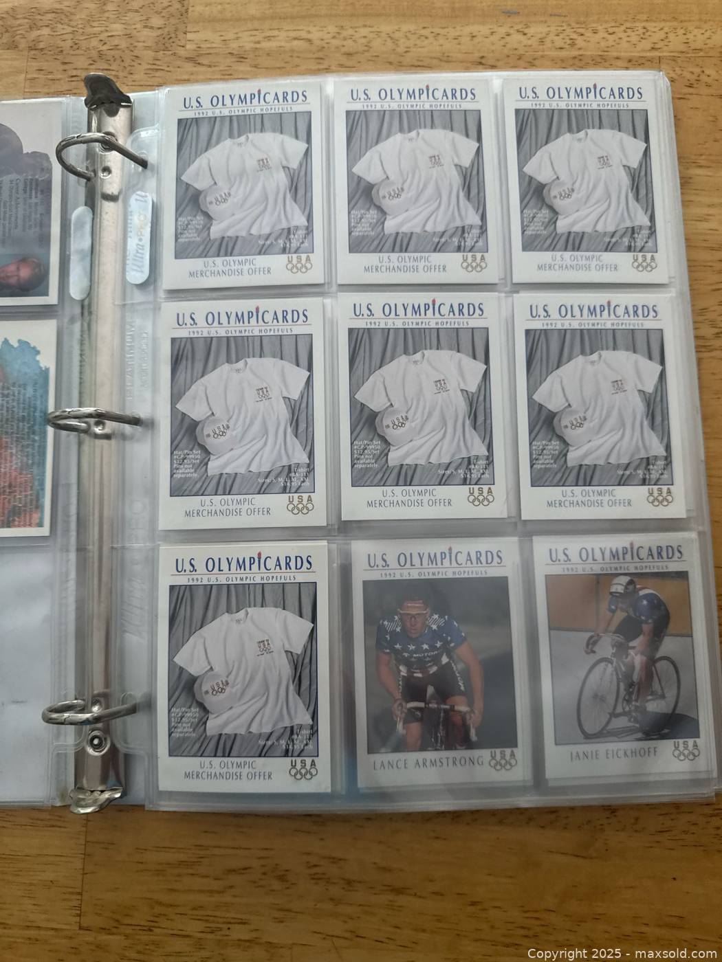 Binder Of ~99 1992 U.S. Olympic Trading Cards | Maxsold