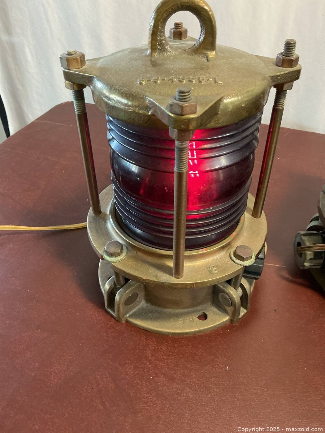 Pair Brass Ship Navigation Lamps | Maxsold