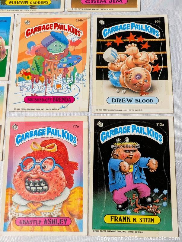 9 Garbage Pail Kids trading cards | Maxsold