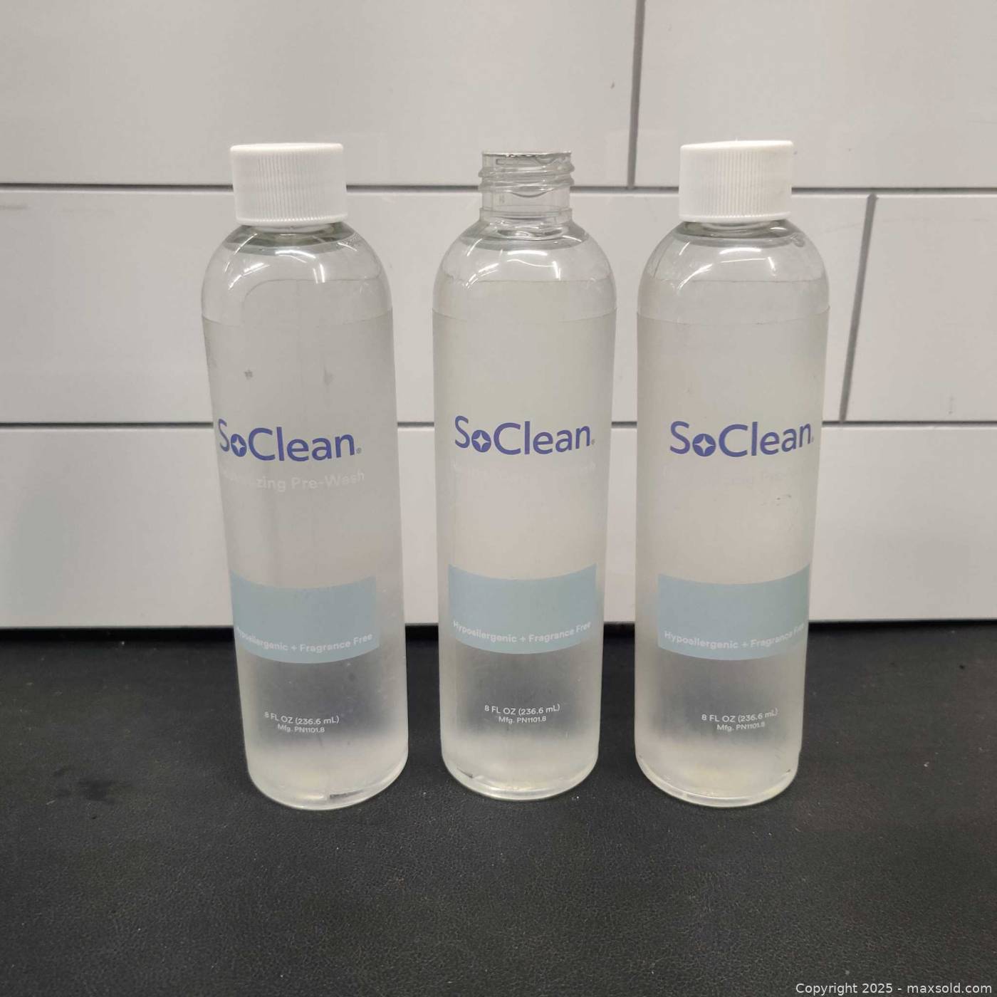 3 SoClean Neutralizing Pre-Wash Bottles 8oz | Maxsold