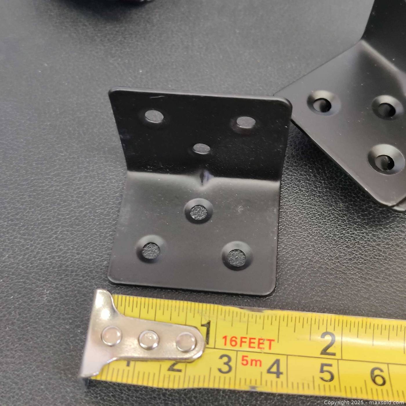 40 satin black steel L support brackets | Maxsold