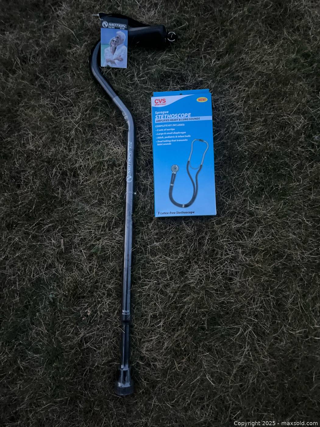 Walking cane and CVS stethoscope | Maxsold