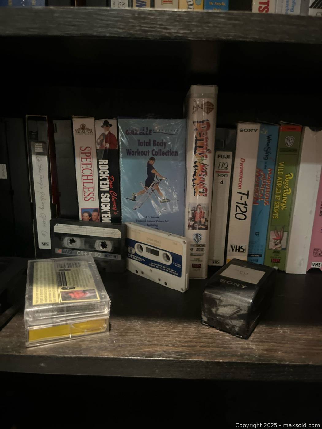 Assorted VHS and audio cassette tapes | Maxsold