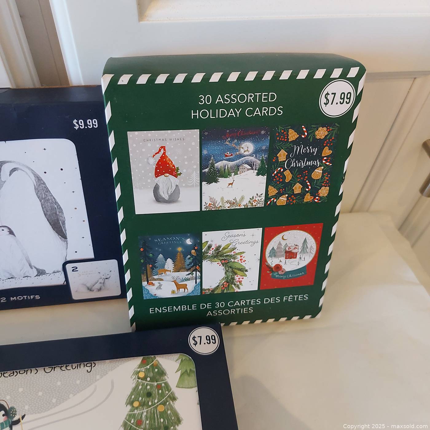 Five sealed boxed Christmas card sets, 110 cards total | Maxsold