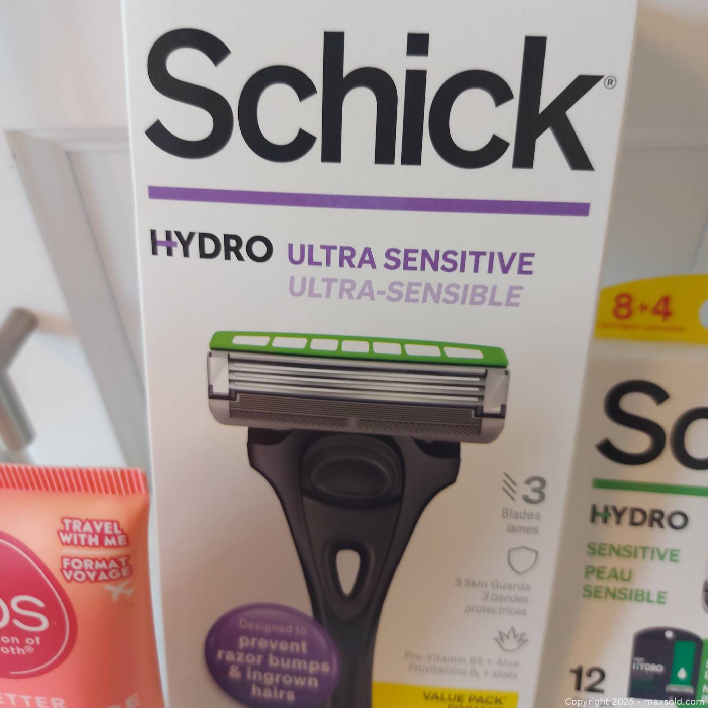 Schick Hydro Ultra Sensitive Razor With 4 Cartridges, Schick Hydro ...