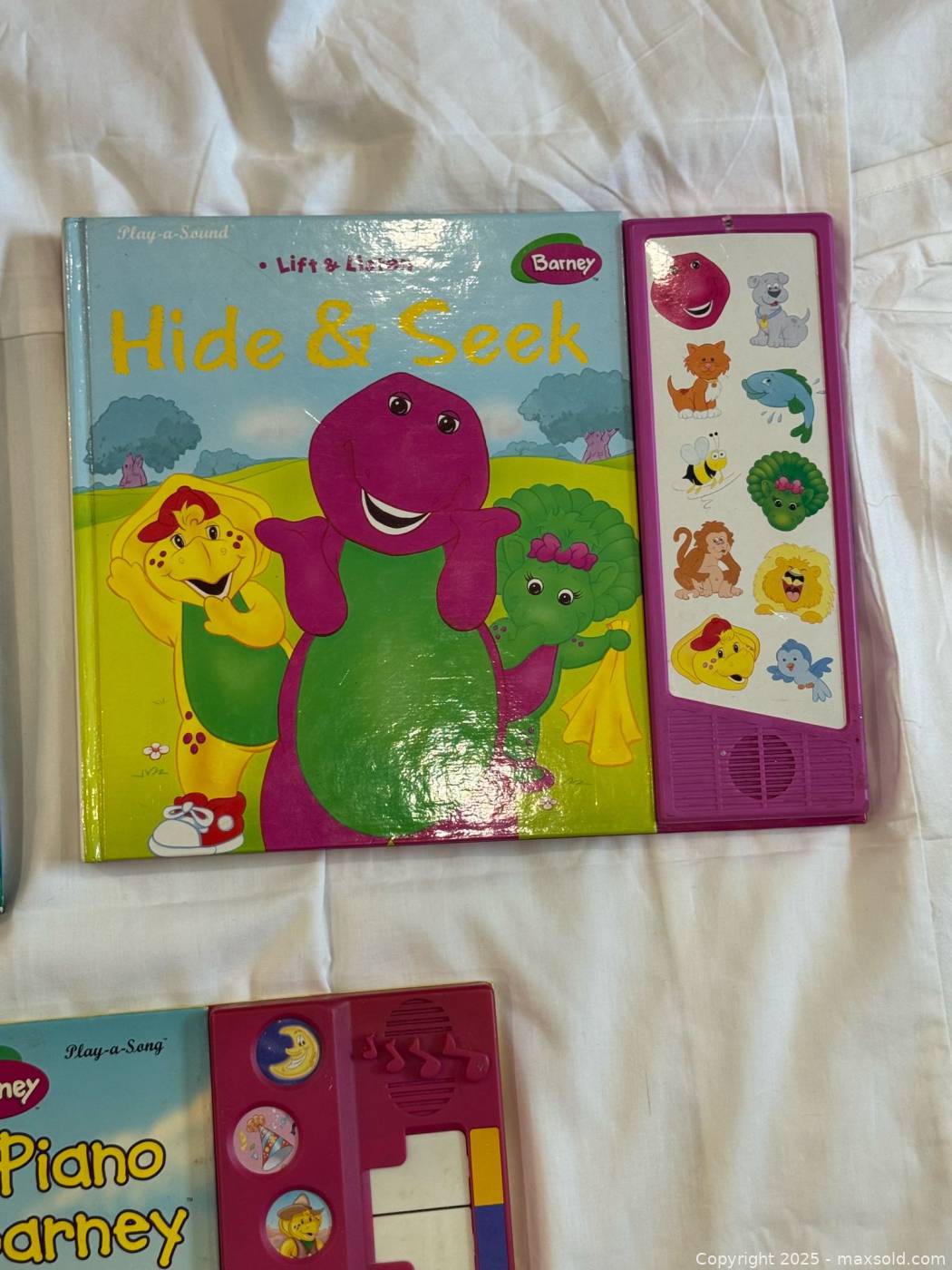Dora the Explorer and Barney sound board books | Maxsold