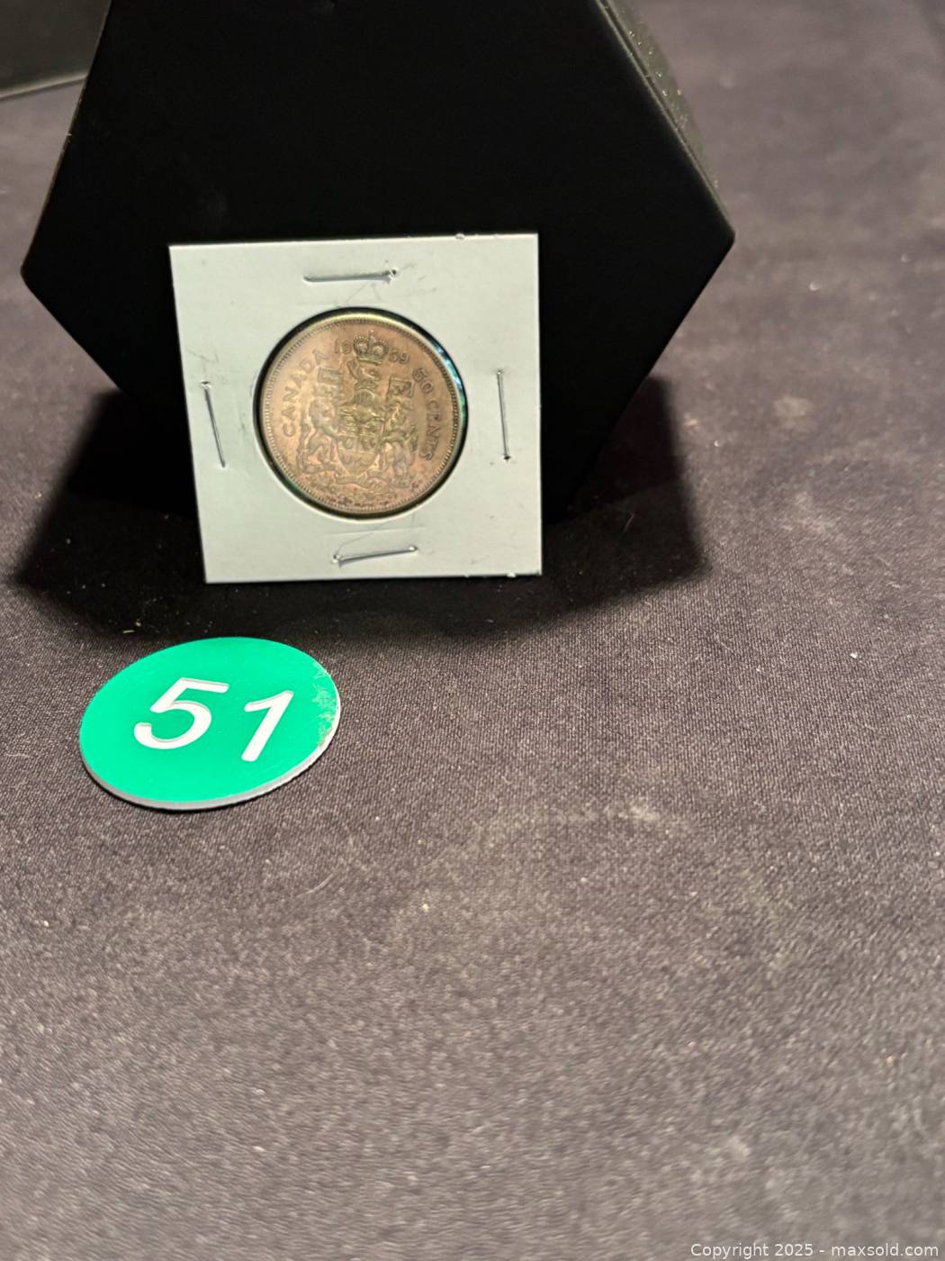 1959 Canadian 50 Cents Silver Coin | Maxsold